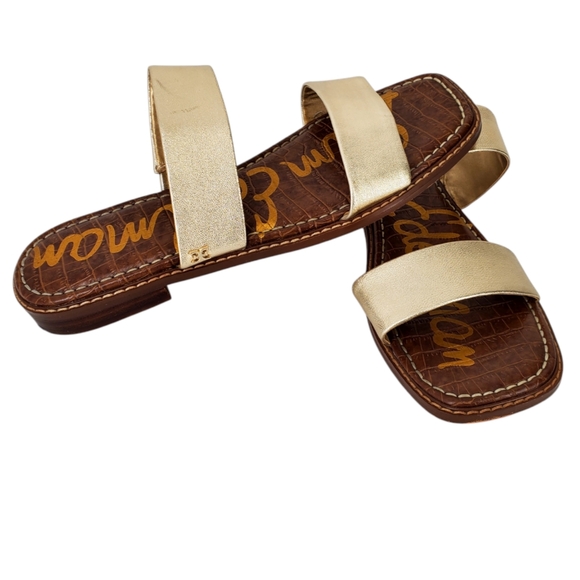 Sam Edelman | Shoes | Sam Edelman Haydee Double Strap Slip On Slides ...